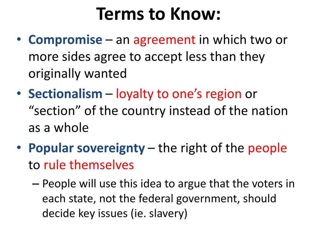 What does compromise mean store